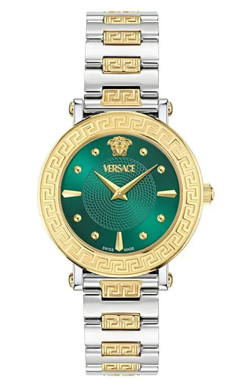 Versace Greca Sphere Bracelet Watch - Two Tone