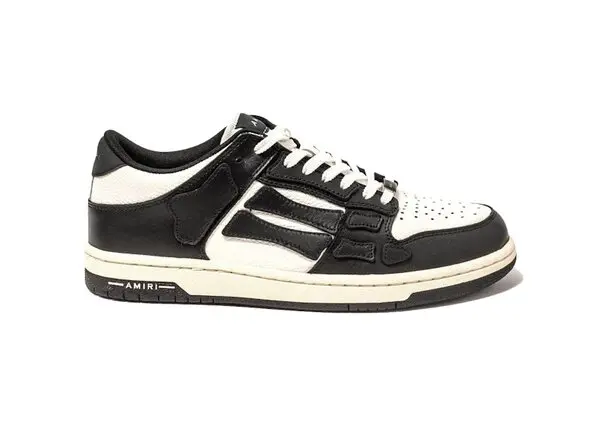 Amiri Skel Top Lowin Sneakers - Black/off White