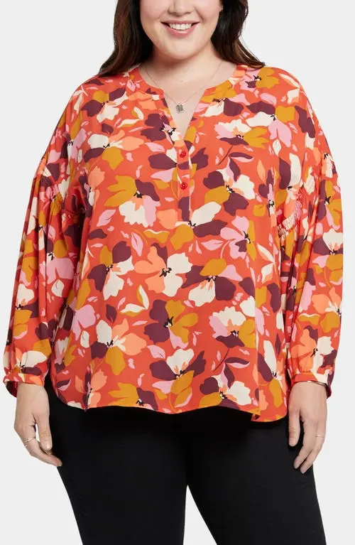 NYDJ Paulina Peasant Blouse - Gingervale