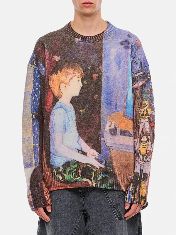 Jw Anderson Sweater In Blue 40% Off Editorialist