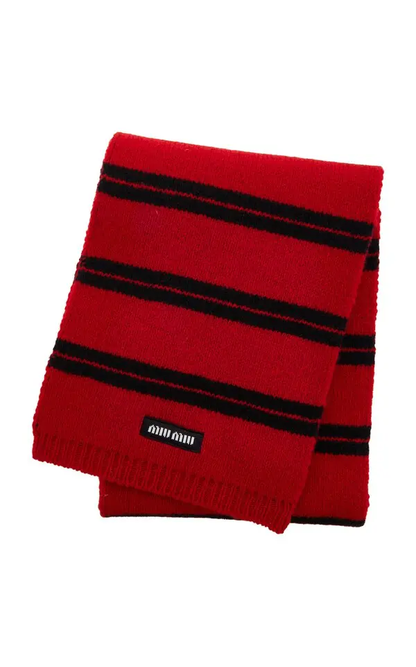 Miu Miu Cashmere-wool Scarf - Red