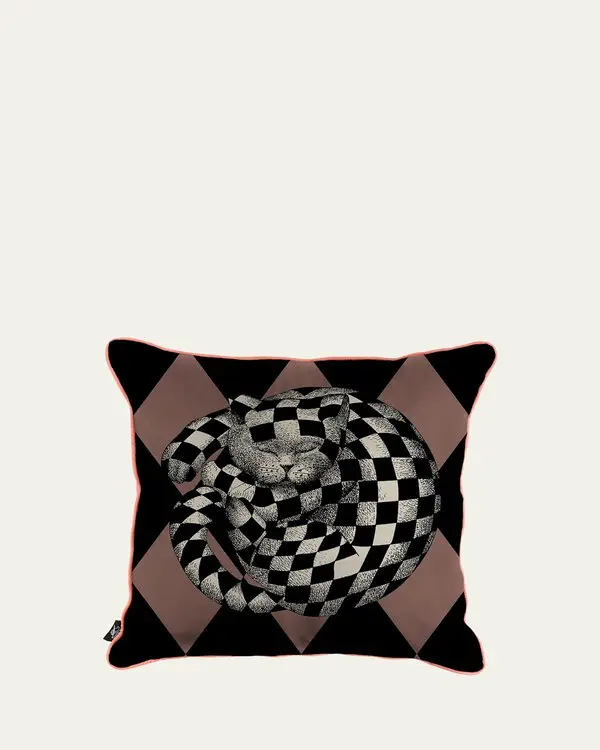 FORNASETTI High Fidelity Printed Cushion, 19.5" Square