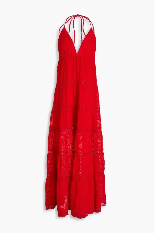 burgundy dress with lace sleeves Sevila Long Sleeve Mini Dress Lace Burgundy main image 0