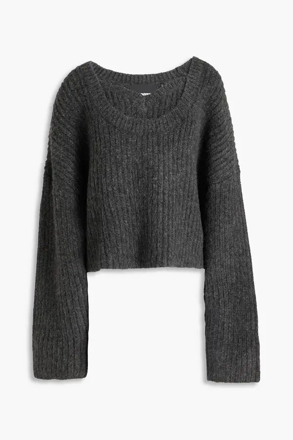 Remain Birger Christensen Appliquéd Ribbed-knit Sweater