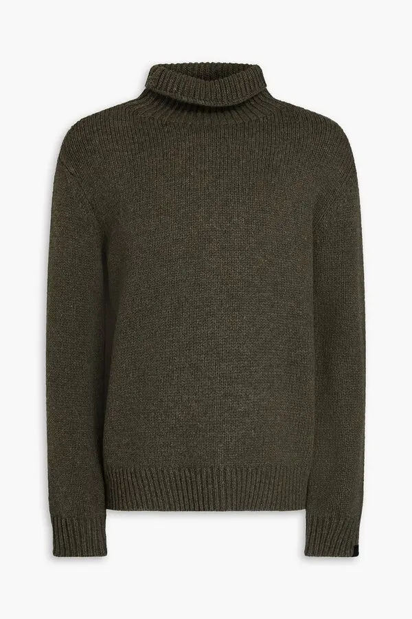 Rag & Bone Baron Wool Turtleneck Sweater - Army Green