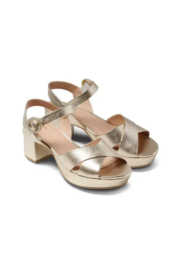 Beek Partybird Platform Heels - Gold