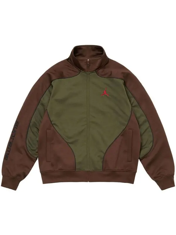 Supreme X Jordan Tricot Track Jacket - Green