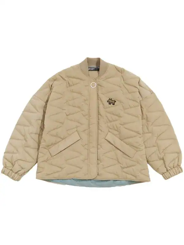 Bimba Y Lola Quilted Padded Jacket In Neutrals 30% Off