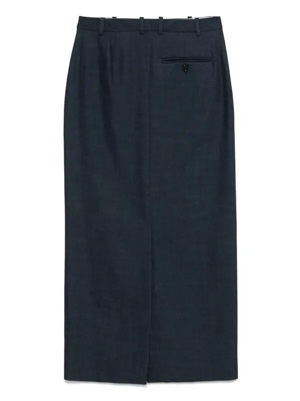 Hugo Boss Denim-effect Maxi Skirt - Blue | Editorialist