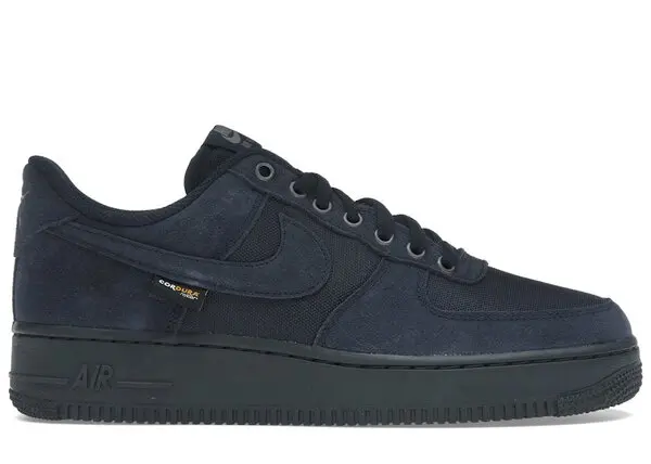 Nike Air Force 1 Low '07 Cordura Sneakers - Dark Obsidian/black