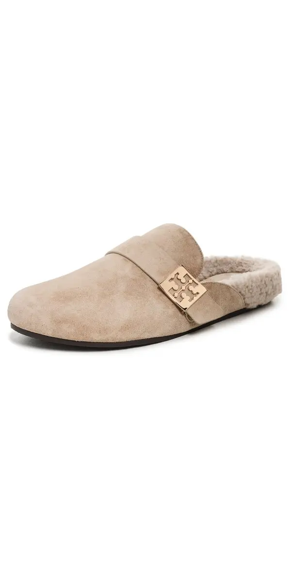 Tory Burch Mellow Sherpa Mules - Noisette/taupe