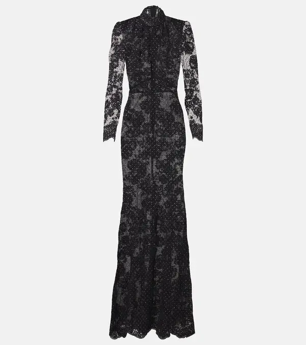 SELF-PORTRAIT Embellished Lace Gown