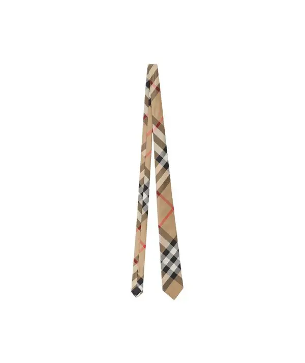 Burberry Check Silk Tie - Archive Beige