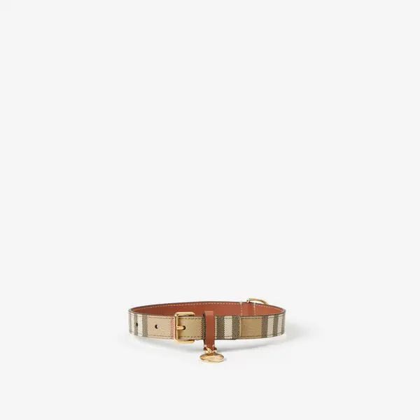 Burberry Medium Check Dog Collar