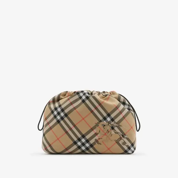 Burberry Check Pouch - Sand | Editorialist