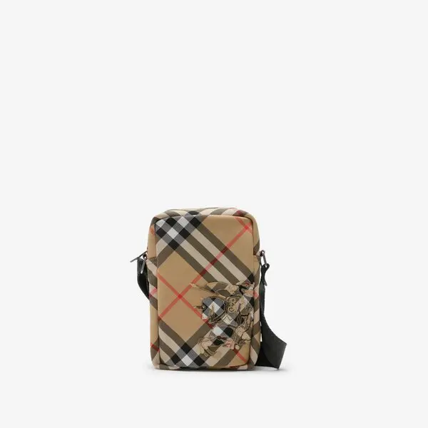 Burberry Check Phone Bag - Sand