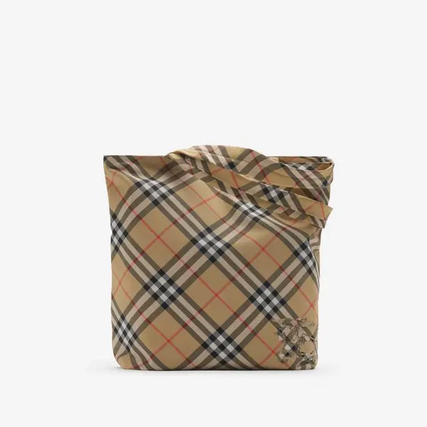 Burberry Check Tote - Sand