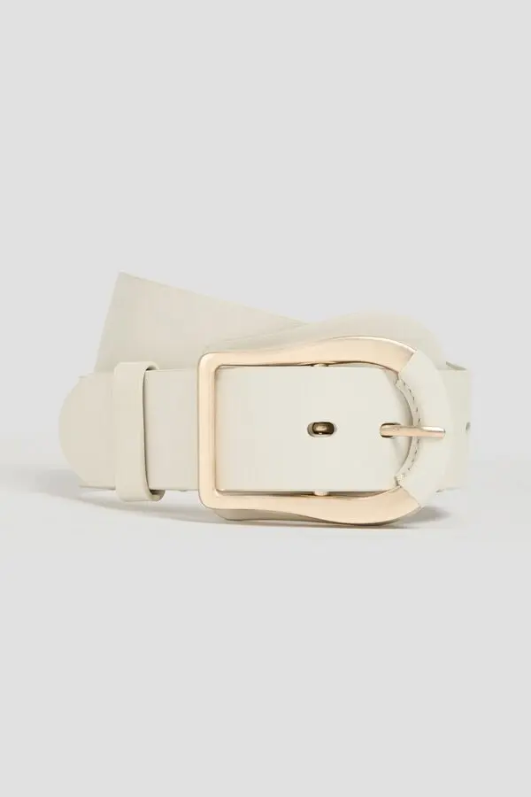 Zimmermann Leather Belt In Ecru 50% Off Editorialist