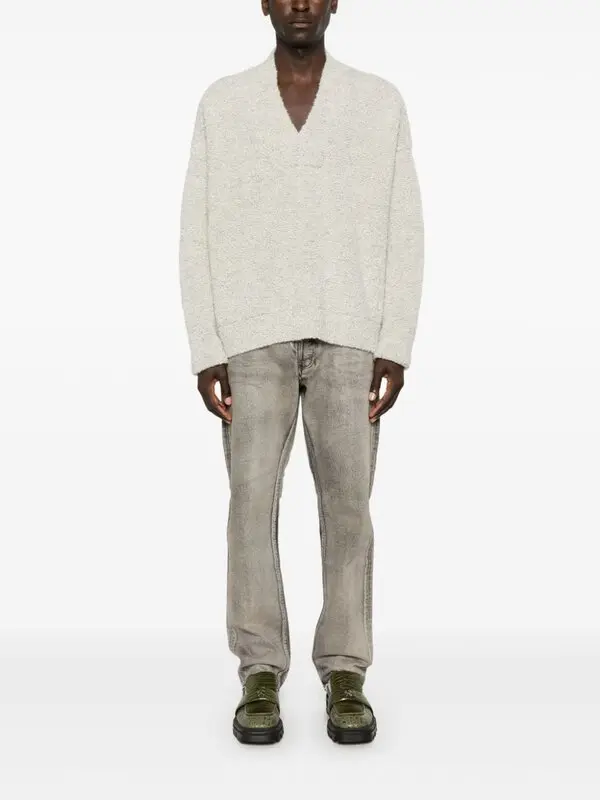 Fear Of God Logo-appliqué V-neck Sweater