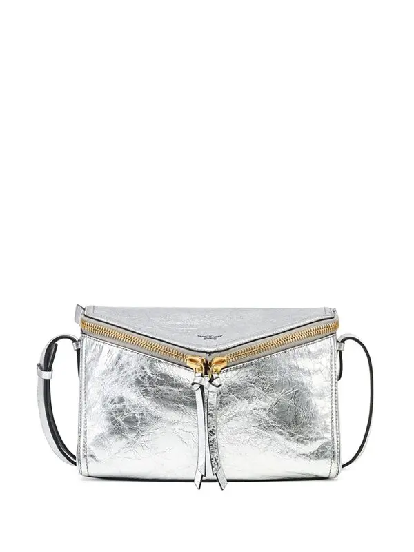 Mcm Diamant 3d Shoulder Bag - Silver