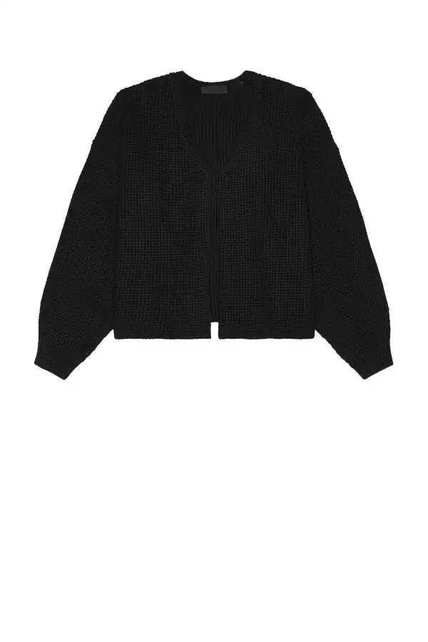 Supreme Waffle Knit Cardigan Black L（Fear Of God Heavy Waffle  