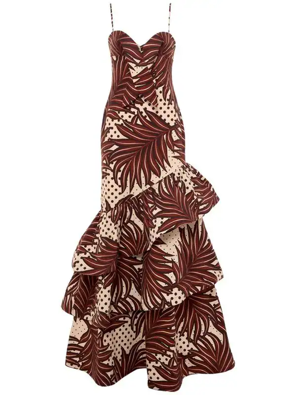 Retrofete Starla Maxi Dress In Brown - 58% Off | Editorialist