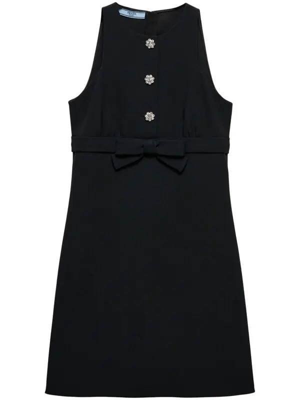 Prada Sablé Mini Dress - Black