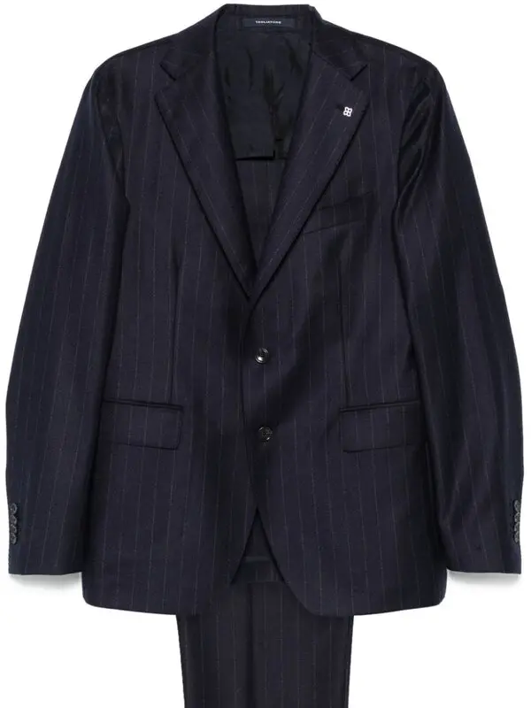 Tagliatore Pinstriped Suit - Blue
