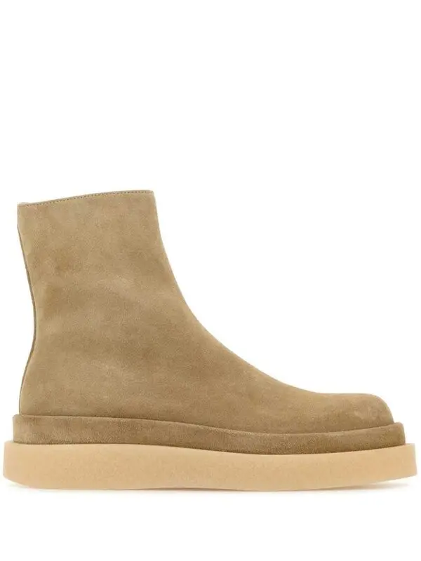 JIL SANDER Suede Ankle Boots
