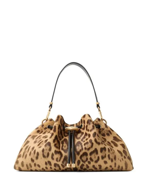 JIMMY CHOO Cinch M Bucket Bag - Neutrals