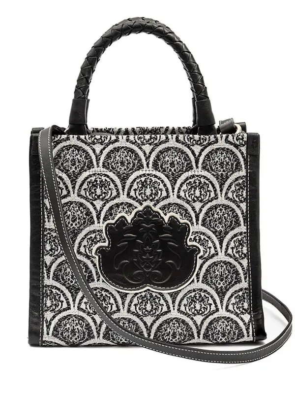 ISLA Sirena Jacquard-print Shoulder Bag - Black