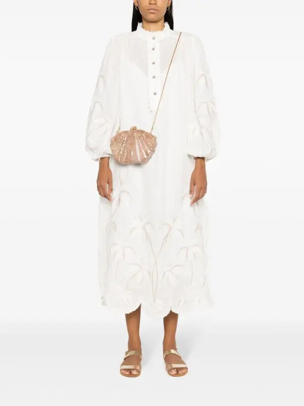 ISLA Mother-of-pearl Clamshell Clutch