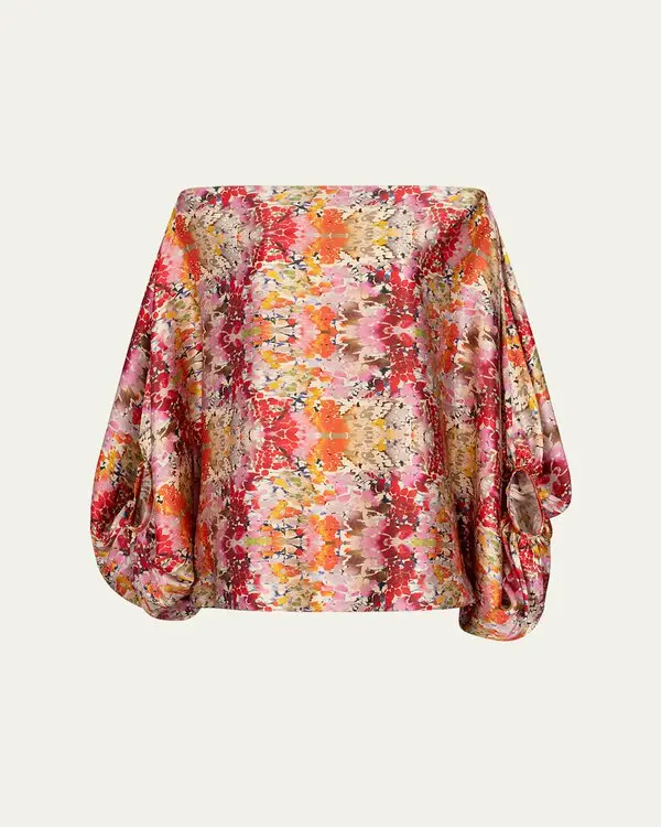 Silvia Tcherassi Bellagio Abstract Print Blouse - Multclra