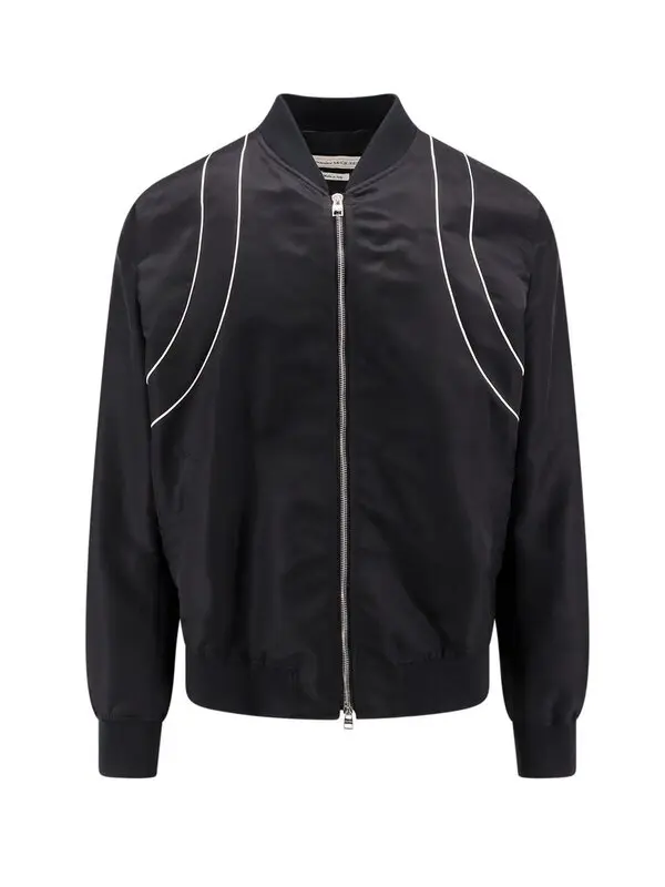 Alexander McQueen Technical Fabric Bomber Jacket