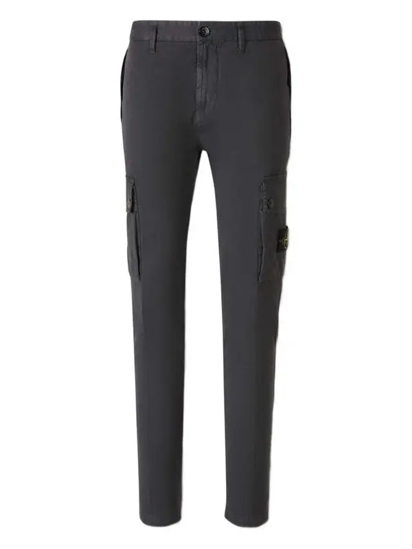 Stone Island Tapered Cargo Trousers - Grey