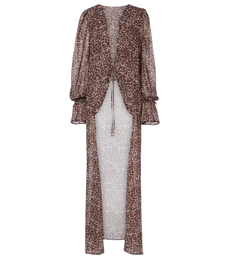BANANHOT Leopard-print Beach Cover-up - Brown