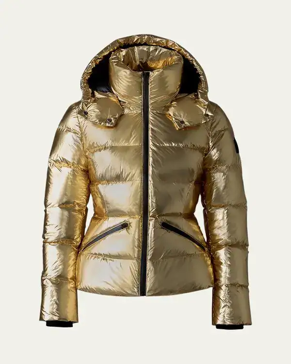Mackage Madalyn Down Puffer Jacket Gold Editorialist