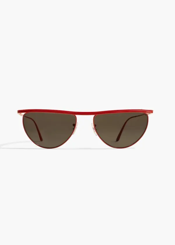 Khaite X Oliver Peoples 1984c Sunglasses - Red/grey