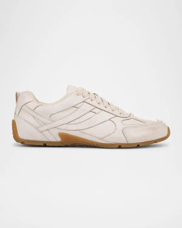 Vince Mojave Leather Sneakers - Sabbia White