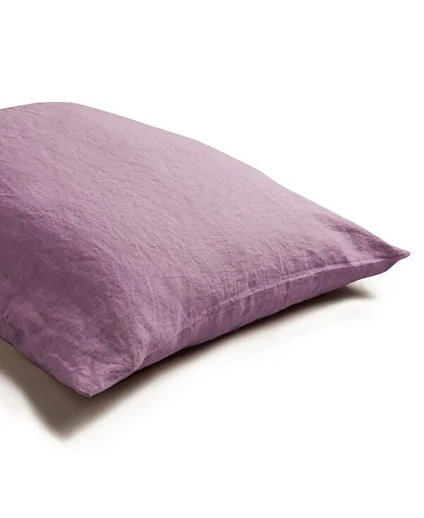 PIGLET IN BED Linen Blend Pillowcase Pair - Raspberry