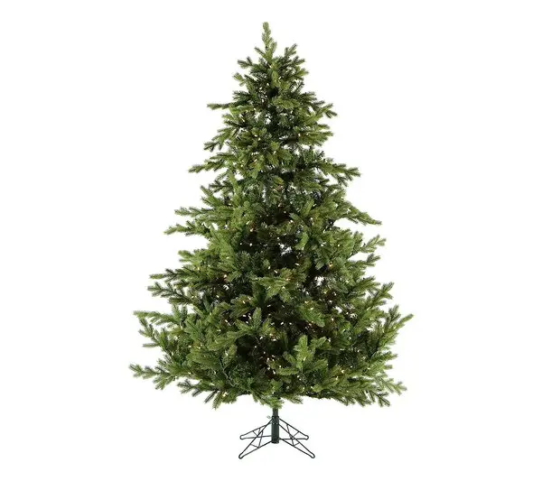CHRISTMAS TIME 6.5-ft. Virginia Fir Christmas T Ree With Led St