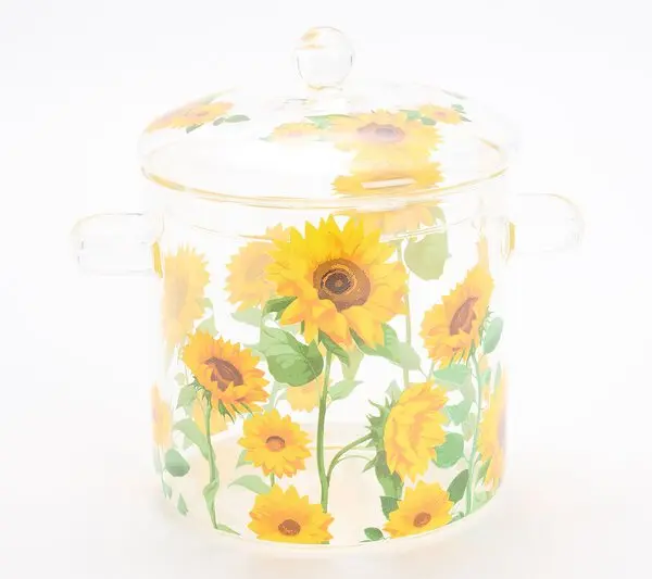 TEMP-TATIONS As Is 2.6-qt Borosilicate Glass Soup Pot