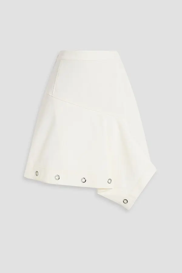3.1 Phillip Lim Asymmetric Embellished Mini Skirt - Ecru