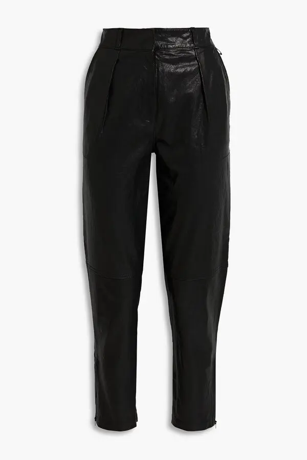 IRO PARIS Stara Leather Tapered Pants