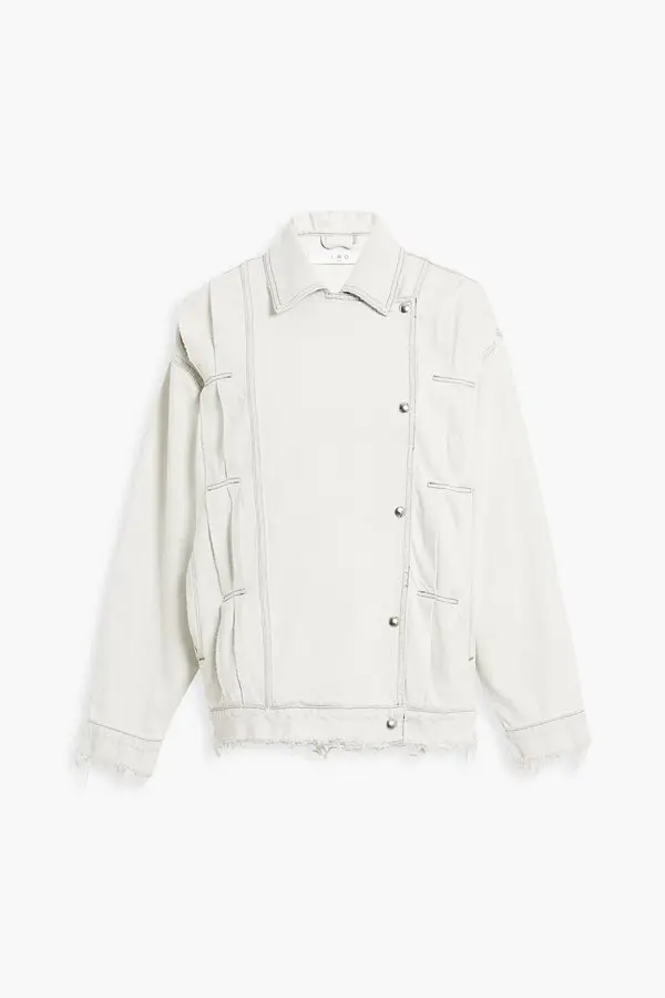 IRO PARIS Noumia Distressed Denim Jacket