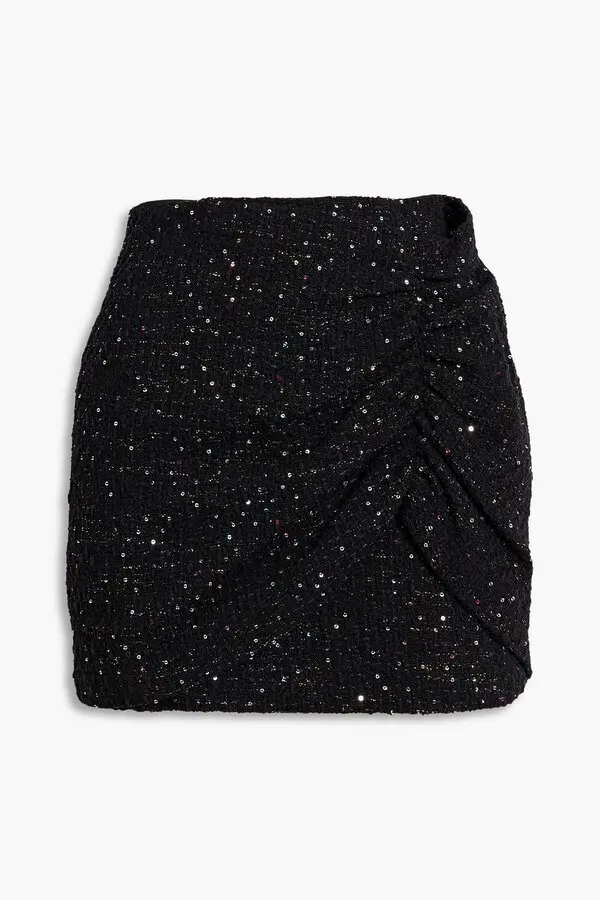 IRO PARIS Clarita Sequined Tweed Mini Skirt