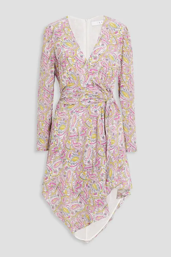 IRO PARIS Taro Printed Silk Dress - Multicolor