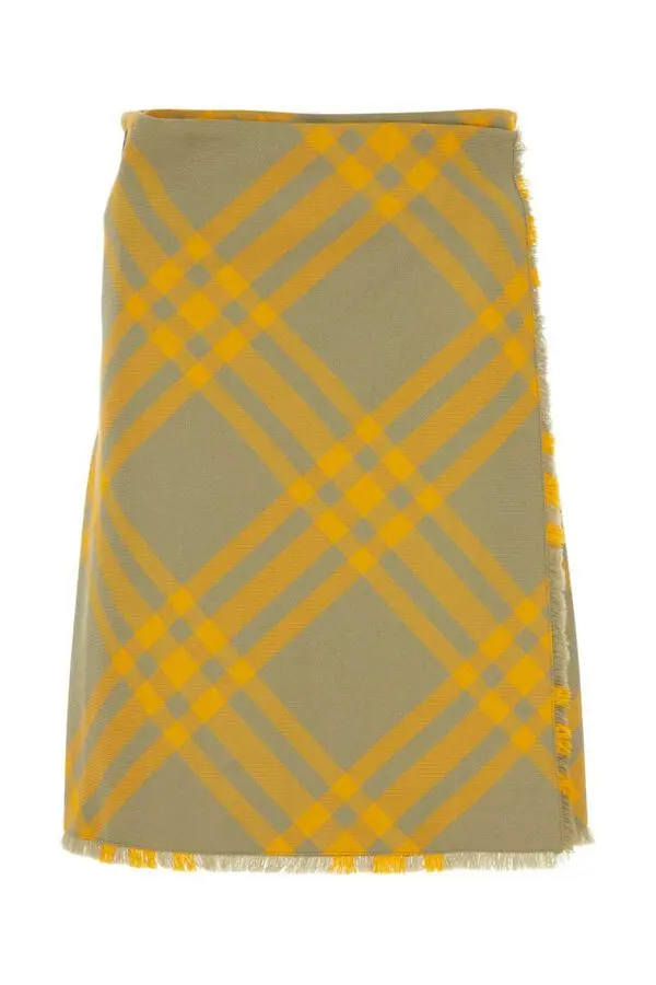 Burberry Embroidered Silk Skirt - Multicolor