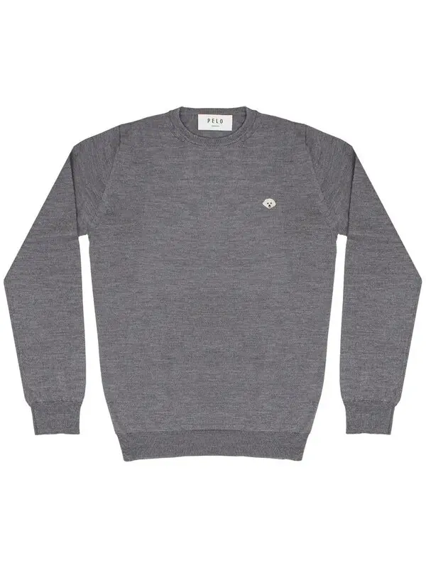 PELO FOUNDATION Merino Wool Crewneck Sweater - Grey