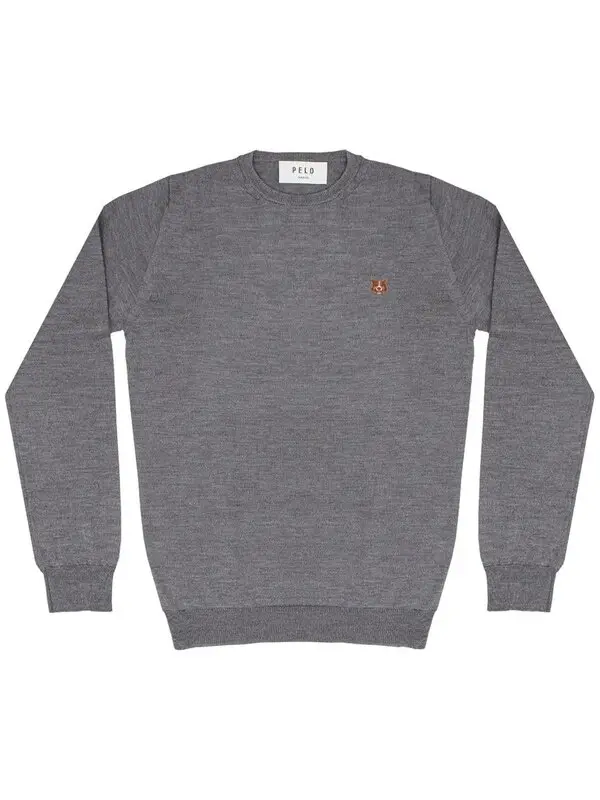 PELO FOUNDATION Fine Merino Wool Crewneck - Grey